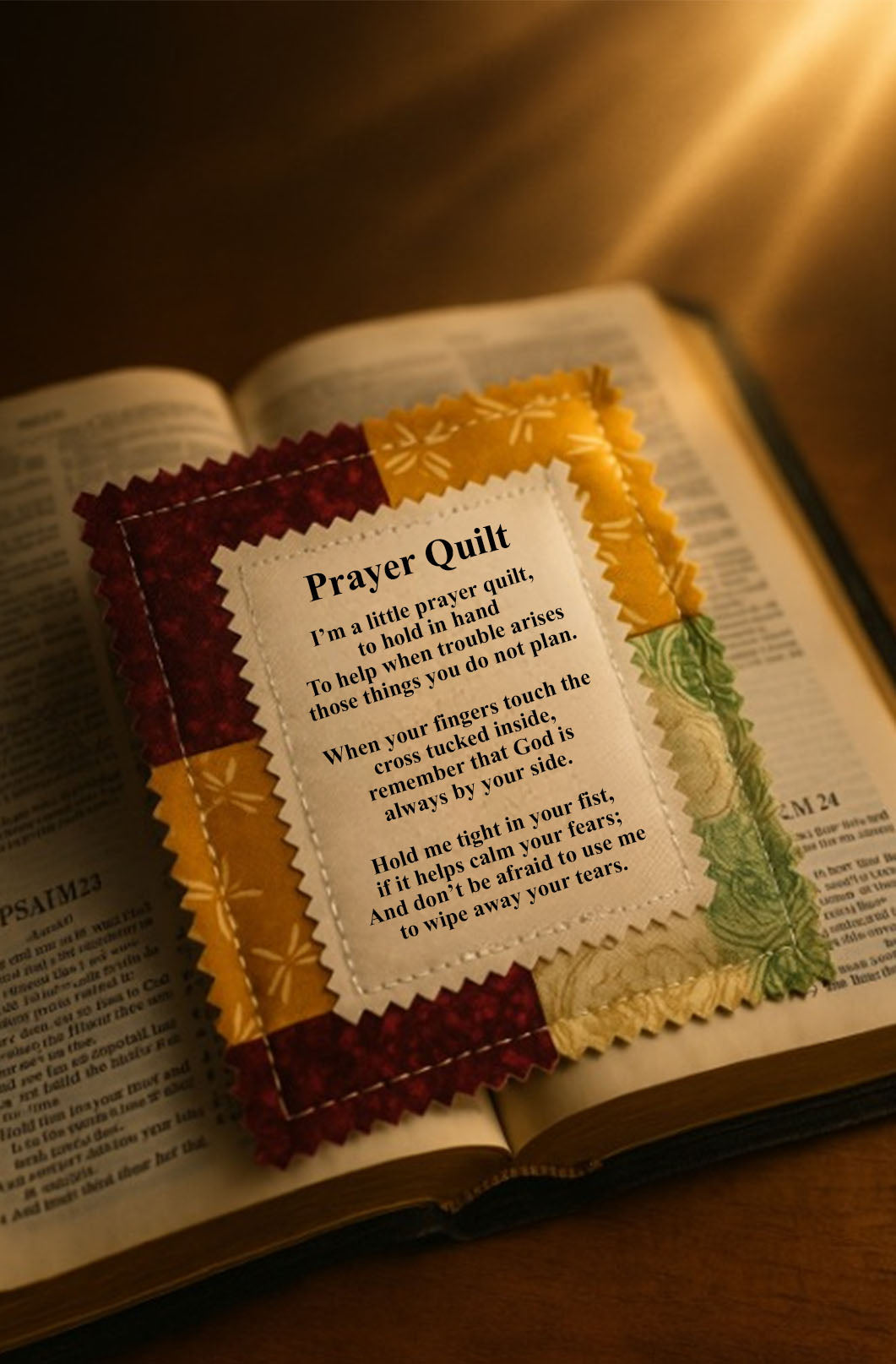 Prayer Hug™ Pocket Quilt – a four-inch hug from God – CozyCrochetDolls