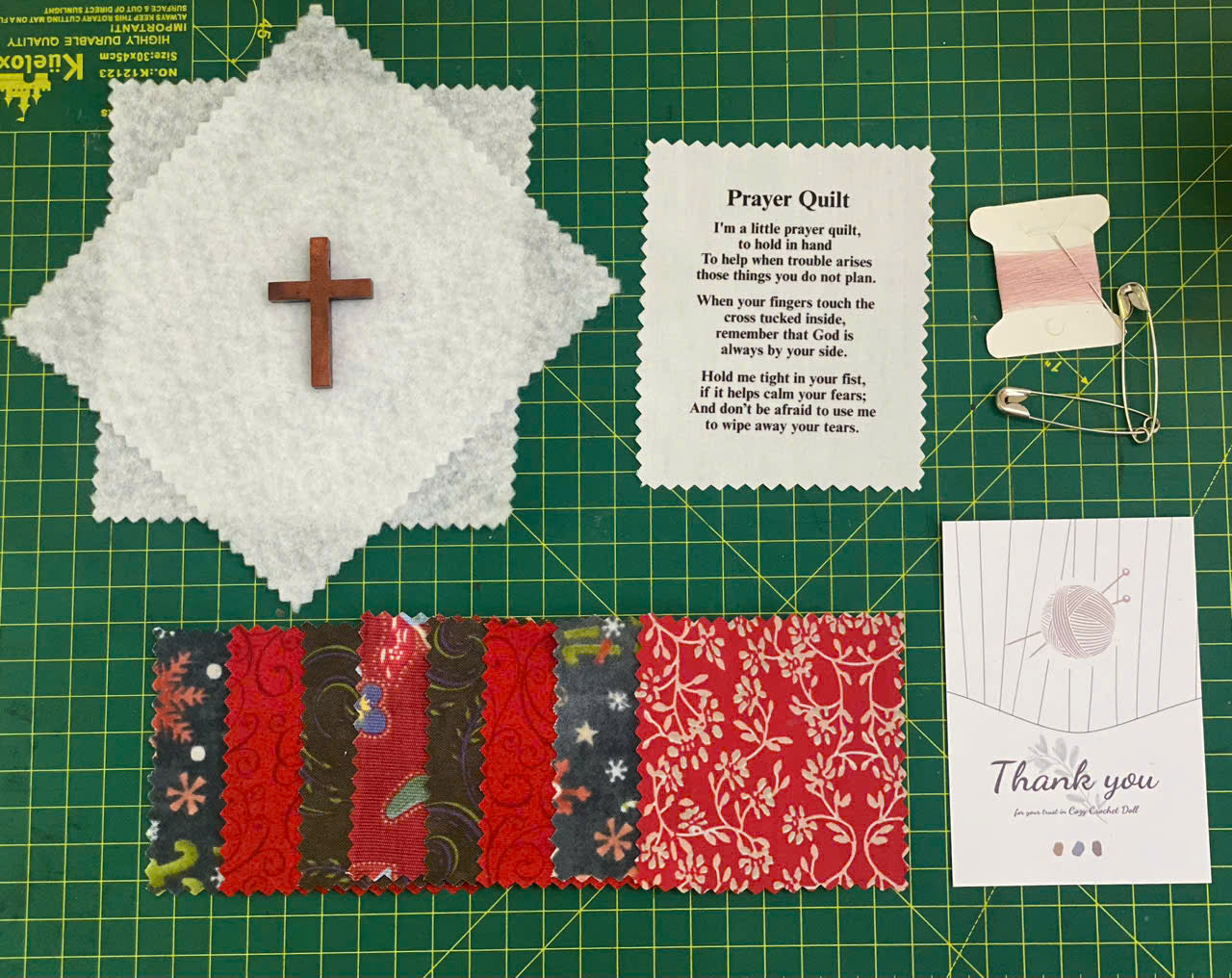 Prayer Hug™ Pocket Quilt — DIY Maker Kit – CozyCrochetDolls